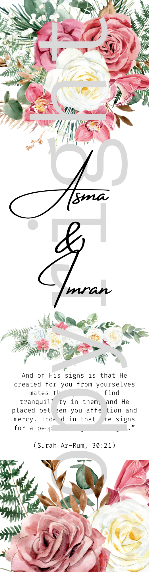 Personalised 210 x 55 mm Hadith Cards – Premium Direct Supplies